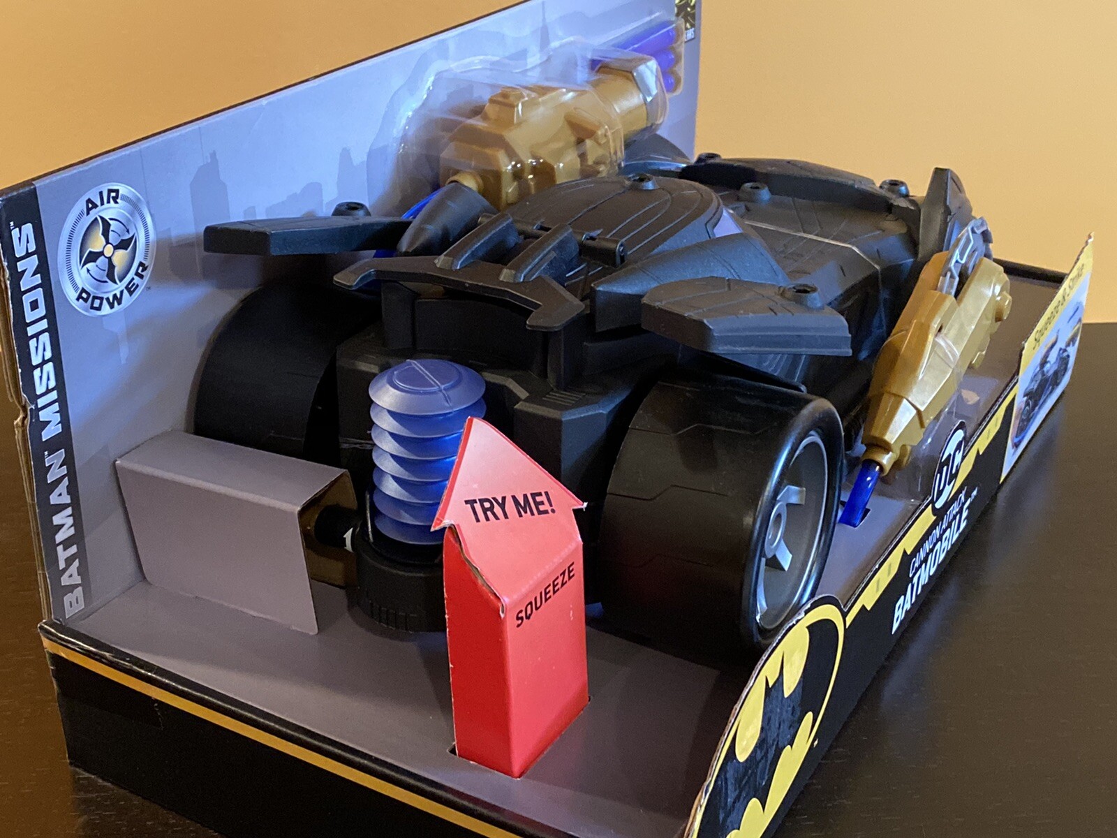 Batman Knight Missions Air Powered Cannon Attack Batmobile 16" Vehicle ...
