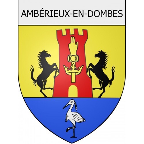 Ambérieux-en-Dombes 01 ville Stickers blason autocollant adhésif | eBay