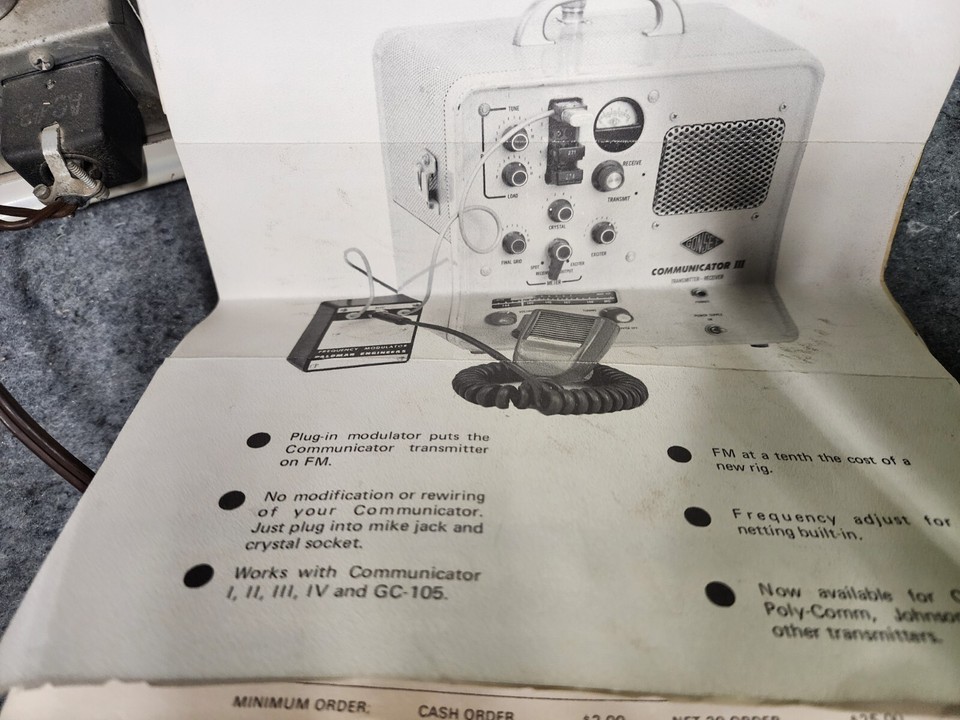 Gonset Communicator III Transmitter Receiver Ham Radio Vacuum Tube ...