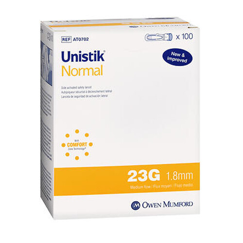 Normal Lancets 21G 2.4mm 100 Count By Unistik 3 | eBay