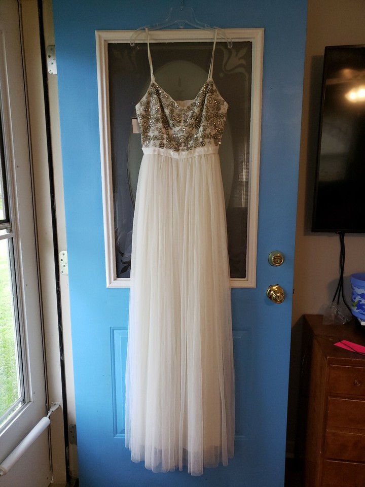 NEW $550 BHLDN Needle & Thread Bridal Wedding Venus Dress Tulle Gown ...