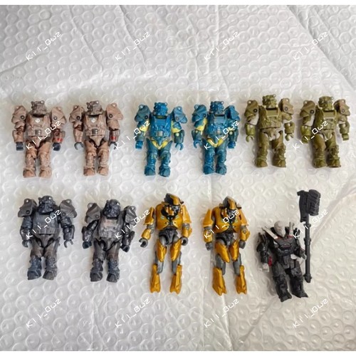 11pcs Mega Construx Bloks Halo Arbiter Escharum Fallout Power ArmorT-60 ...