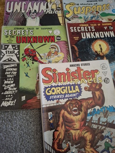 Vintage Rare Alan Class Comic Bundle. 5 Issues! Suspense Uncanny Tales ...