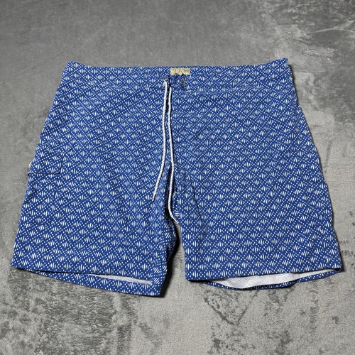 J Crew Swim Trunks Mens 42 Geometric Board Shorts Eco Pool Swimwear ...