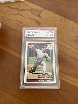1991 Topps Desert Shield #175 Jack Armstrong PSA 10 REDS | eBay