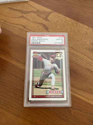 1991 Topps Desert Shield #175 Jack Armstrong PSA 10 REDS | eBay