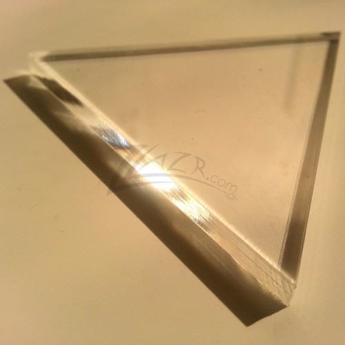 (50) 1"x1/4" THICK TRIANGLES Equilateral Clear Acrylic Shape Plexiglas ...