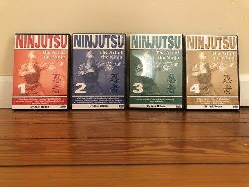 NINJUTSU SERIES (4) DVD SET junan taiso taisabaki kamae hanbo kihon ...