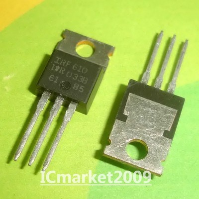 10 PCS IRF610 TO-220 IRF610PBF N-Channel Power MOSFETs, 3.3-3.5A, 150 ...