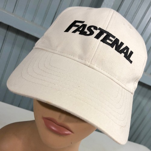 Fastenal Ivory White Adjustable Baseball Hat Cap | eBay