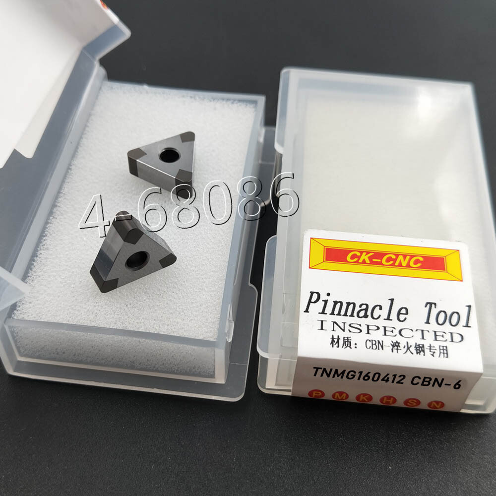 2PC TNMG160412 CBN-6 /TNGA333 CBN-6 boron nitride carbide Insert for ...