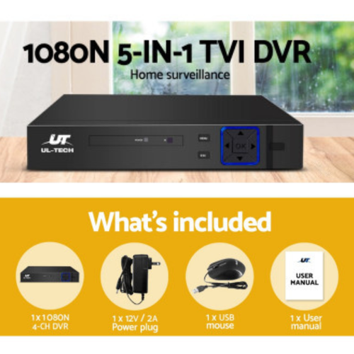 UL-tech CCTV Camera Security System 1080P 8CH DVR Recorder 5 in 1 ...