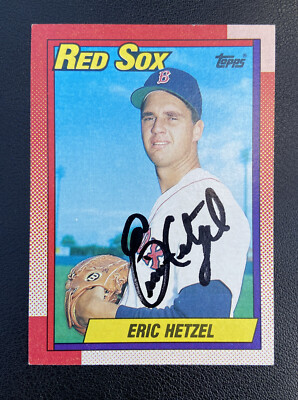 1990 Topps #629 Eric Hetzel Signed Autographed Card | eBay