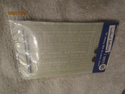 Vintage Letraset HO Instant Lettering Dry Transfers K52/9/2 New York ...