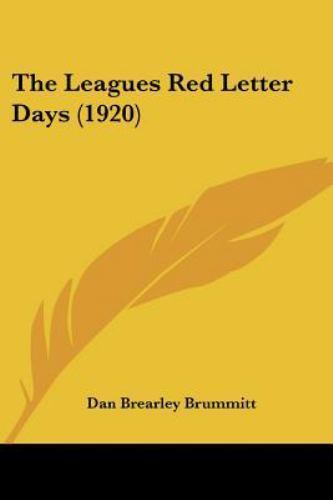 Leagues Red Letter Days by Dan Brearley Brummitt (2009, Trade Paperback ...