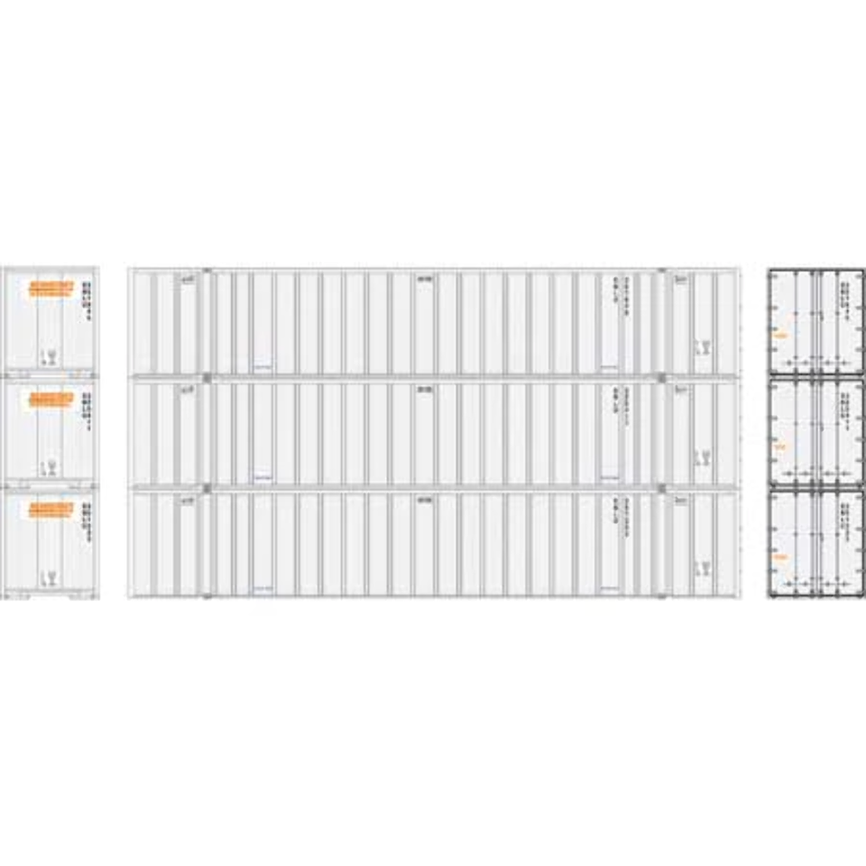 Athearn 17313 N Scale 53' Stoughton Intermodal Container Schneider ...