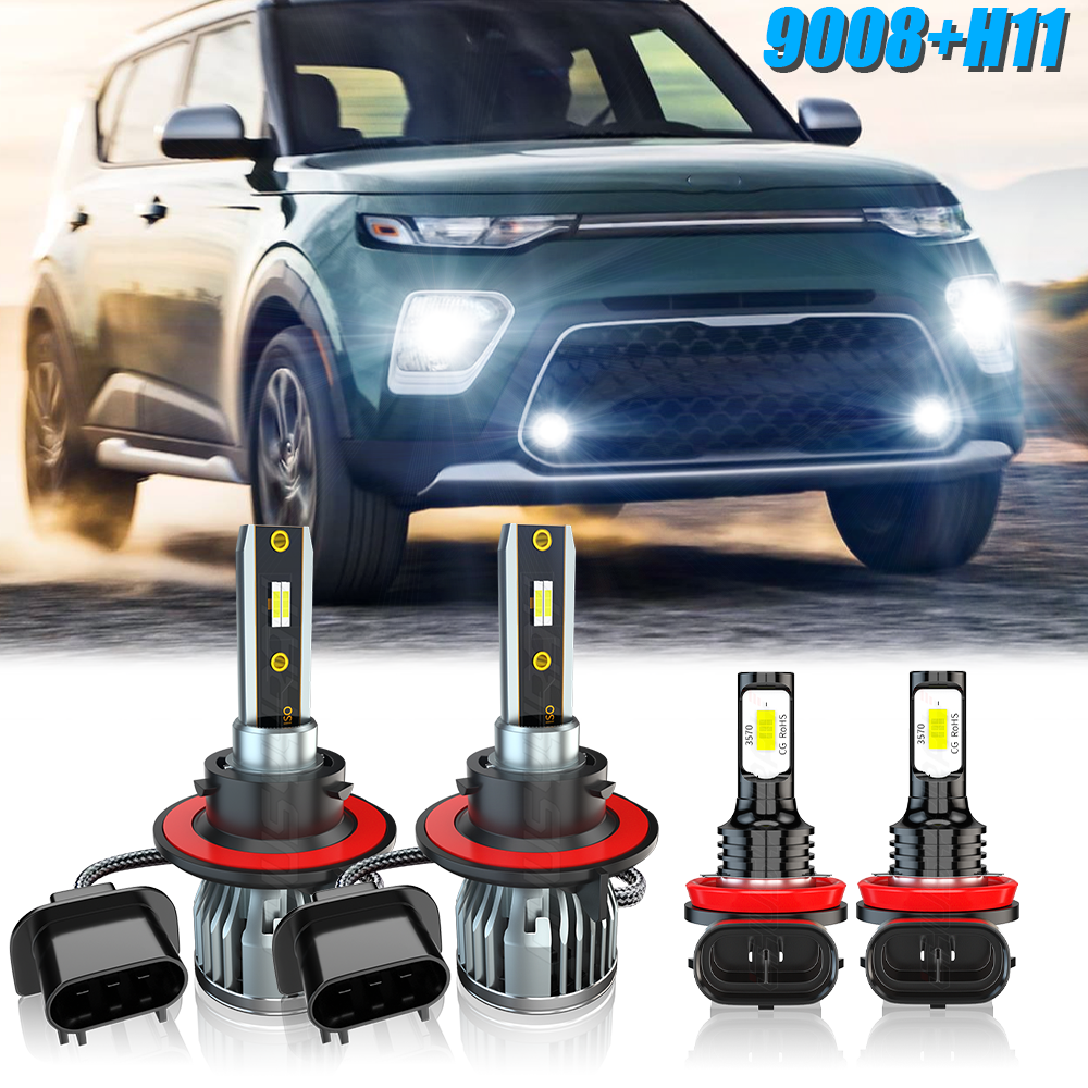 Kia Soul Led Headlights Auxito H7 LED Lights Installation On 2017 Kia