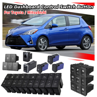 Multifunctional Light LED Dashboard Control Switch Button For Toyota ...