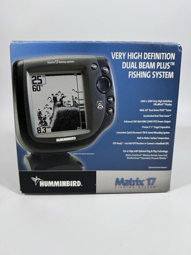 Hummingbird MATRIX 17 Dual Beam Plus Complete w/ Transducer, Mount ...
