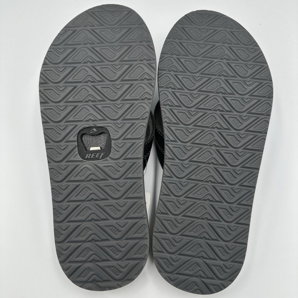 REEF Element TQT Men's Flip Flop Sandals - Bottle Opener - Black | eBay