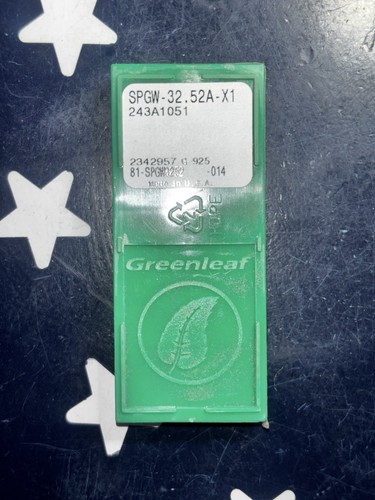 GreenLeaf SPGW-32.52A-X1 Carbide Insert 243A1051 81-SPGW3252 10 Inserts ...