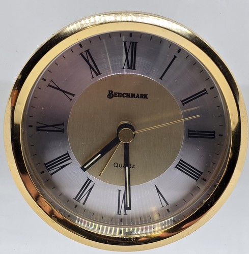 Deloitte & Touche Consulting Paperweight Desk Clock Brass German Mvmt ...