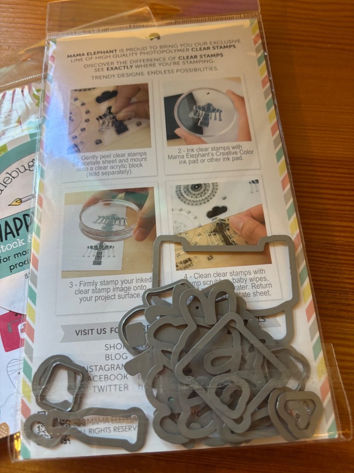 Mama Elephant and Doodlebug Design FEEL BETTER Stamps, Dies, Paper ...