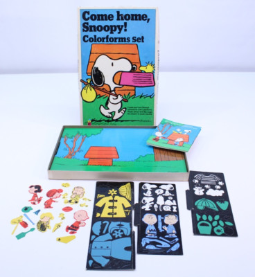 VTG Colorforms Come Home Snoopy Set 1972 Kids Toy Stickers Peanuts ...