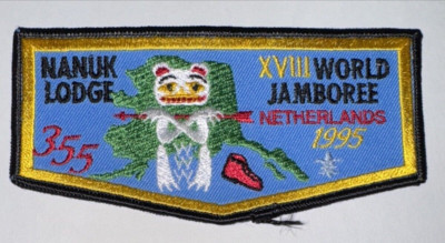 Boy Scout OA 355 Nanuk 1995 World Jamboree Netherlands Flap | eBay