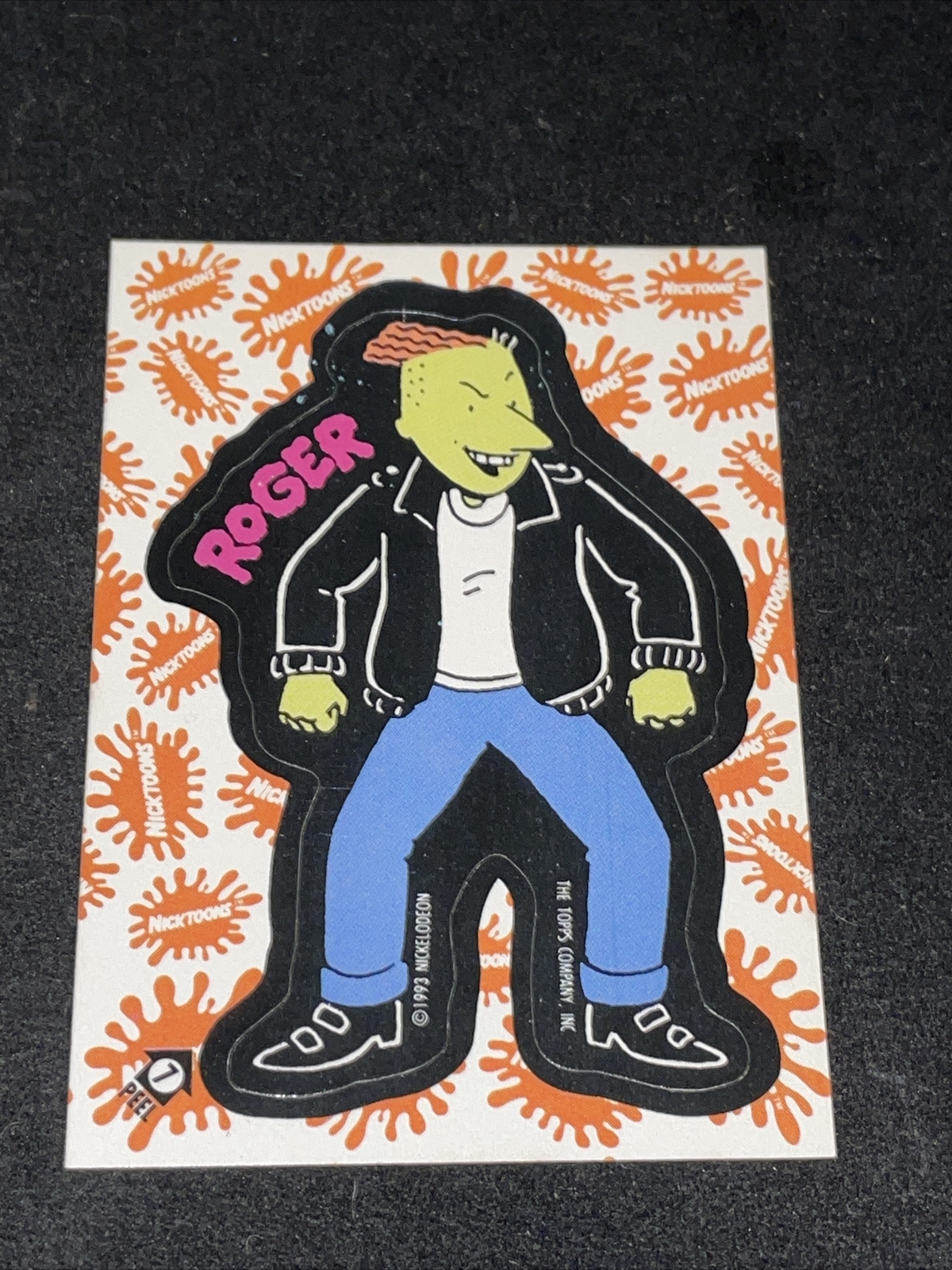 1993 Nicktoons TOPPS Trading Card Sticker #7 Roger | eBay
