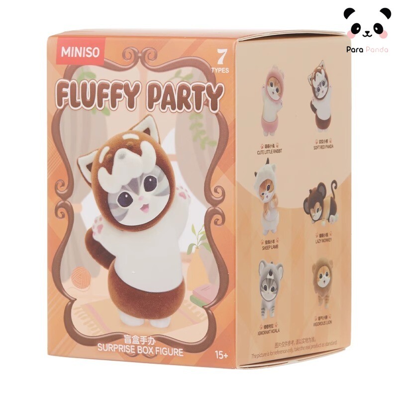 MINISO Mofusand Series Furry Fluffy Party Confirmed Style Figure Gift ...