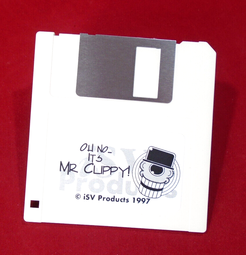 Oh No its Mr Clippy, clip art software on 3.5" floppy for RISC OS | eBay