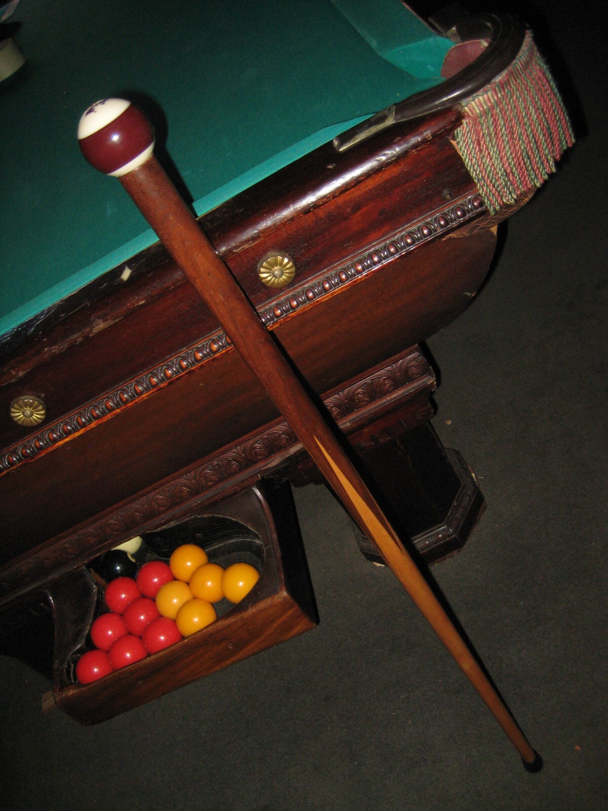 Cane, Walking Stick, Texas A&M pool ball - Gem