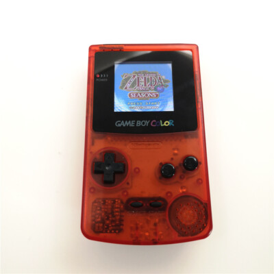 Retrofit Clear Red Game Boy Color GBC Console With High Backlight ...