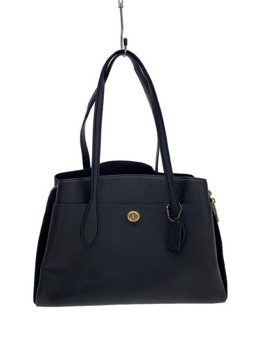 Coach tote bag leather Black 89486 Used | eBay