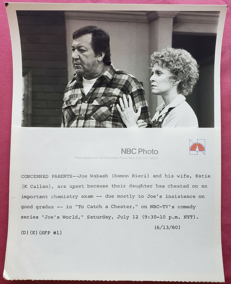 Ramon Bieri K Callan "Joe's World" TV PHOTO 1980 NBC | eBay