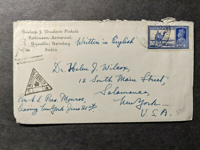 Ship SS PRESIDENT MONROE AP-104 Naval Cover Censored WWII BYCULLA ...