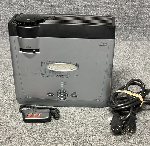 Optoma EP716 DMD Projector Display in Gray With Carrying Case & Power ...