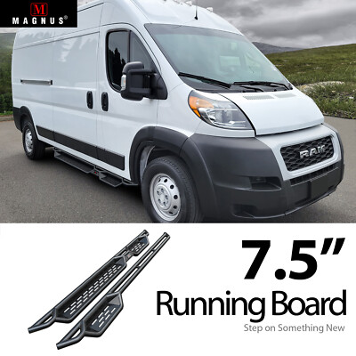 APS Black Side Bar Steps For 14-26 Ram ProMaster 136in 159in Wheelbase ...