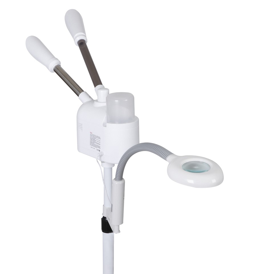 5X LED Magnifying Lamp 3 in 1 Facial Steamer Beauty Salon Spa w/ Hot ...