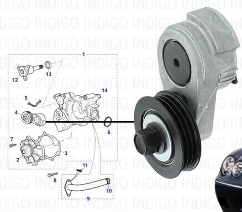 JAGUAR OEM X-TYPE 2.5 3.0 DRIVE BELT TENSIONER C2S43295 ALL YEARS | eBay