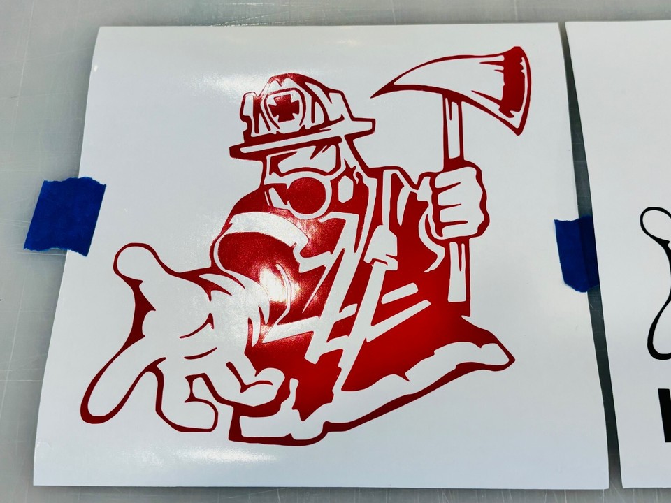 Firefighter Vinyl Decal - Many Color & Size Options & FREE Shipping ...
