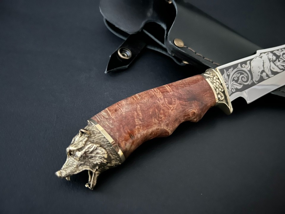 Bear Head - Ukrainian Custom Kitchen Hunting Fishing Military Steel ...