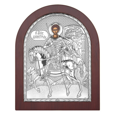 NEW Clarte Icon St Demetrios in Wooden Frame 25x20cm | eBay Australia
