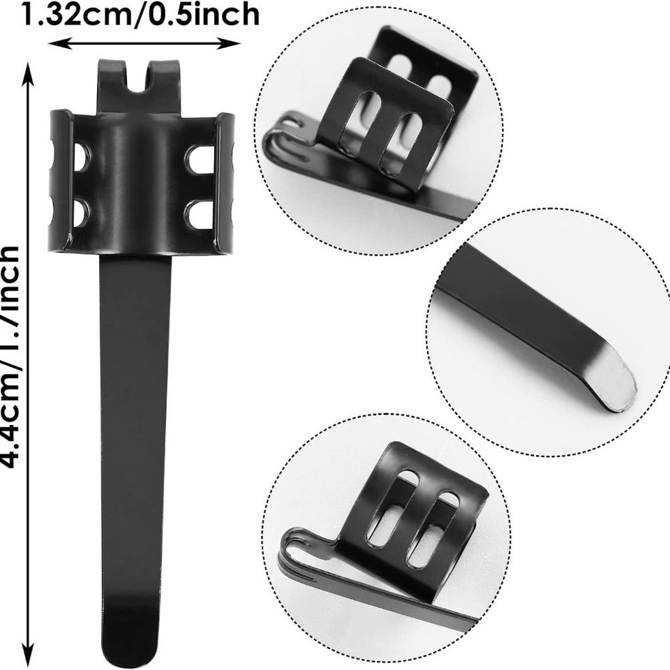 Flashlight Clips Convenient Organization Easy Attachment Half ...