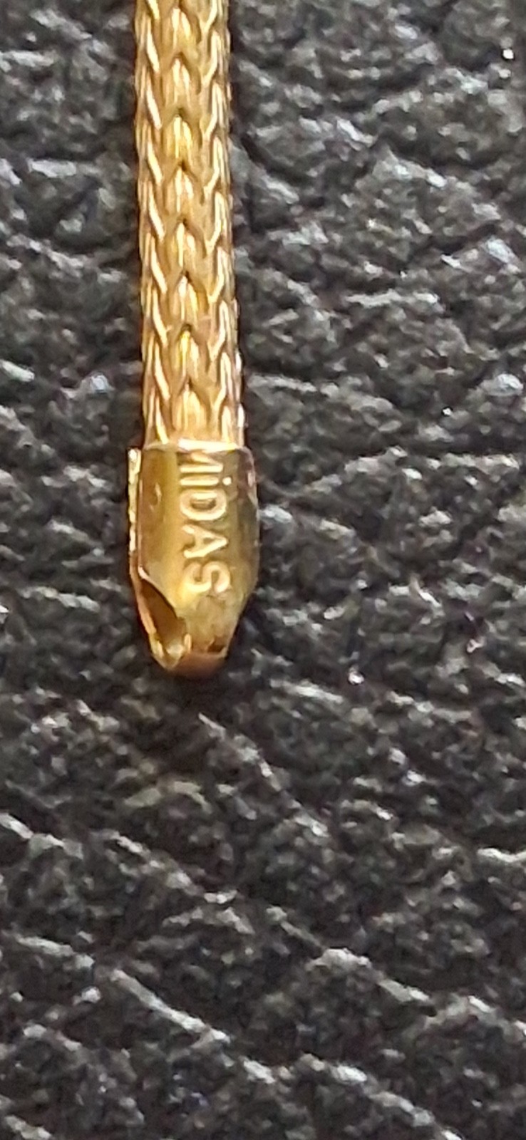Vintage Midas 14K Yellow Gold 2.0mm Mesh (Snake) Chain Necklace 17.75 ...