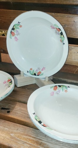 Set of 5 Hall China CROCUS 8-1/2" Rim Soup Bowls | eBay