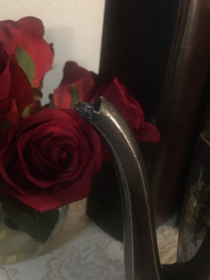 Rare Antique/Vintage WM Mounts Homan Plate on Nickel Silver Coffee Pot ...