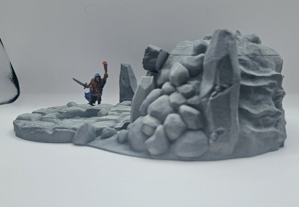 3d Printed Tabletop Terrain Burial Mound Tomb DnD RPG Wargame Skirmish ...