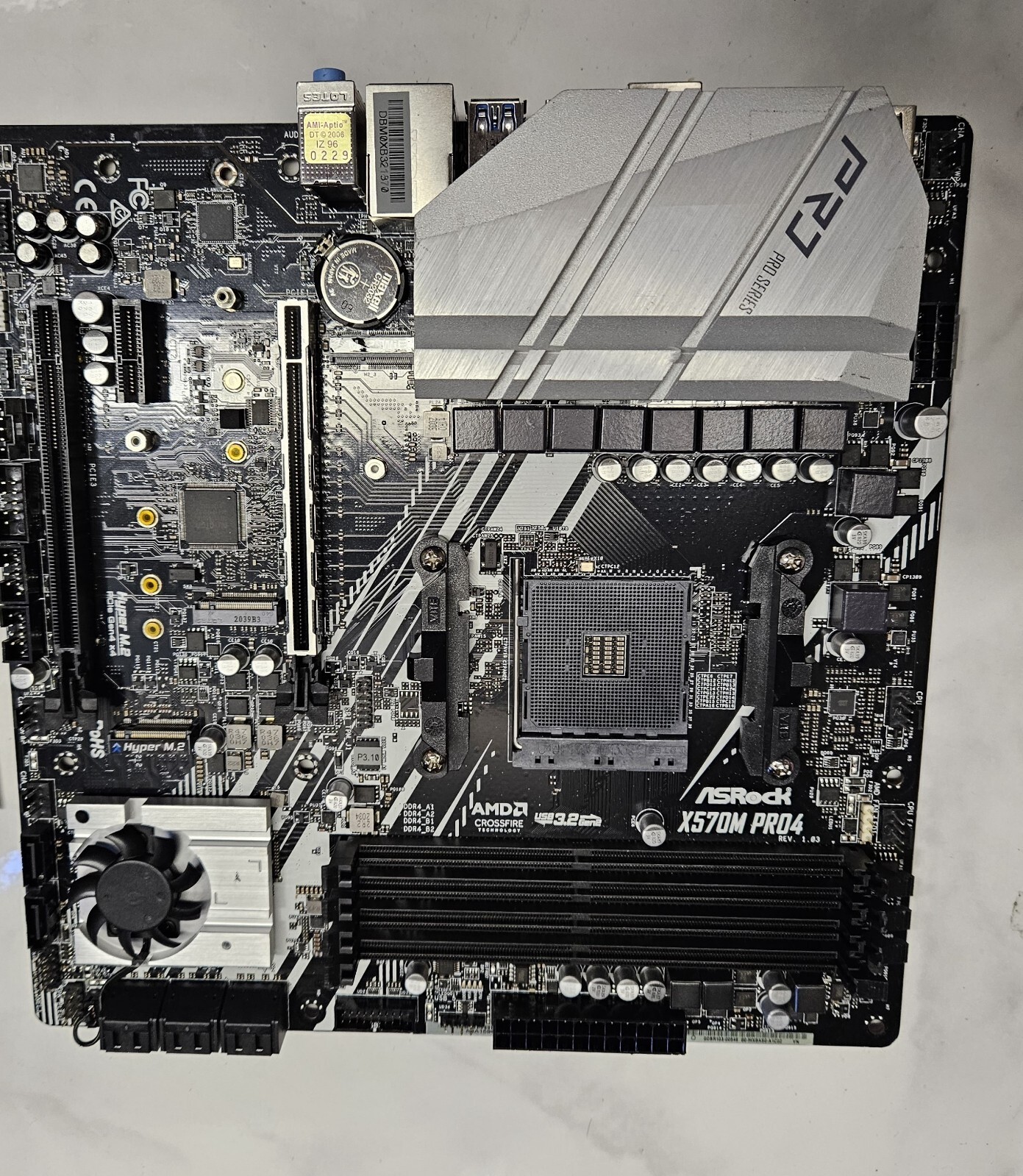 ASRock X570M Pro4 AM4 Micro ATX DDR4 Motherboard. Supports Ryzen 9 5000 ...